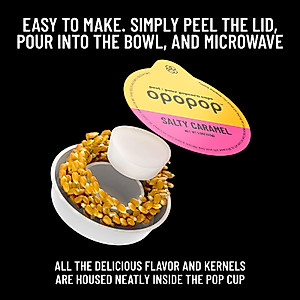Opopop Microwave Popcorn - Variety 12-Pack Gourmet Popcorn Kit, Collapsible Silicone Popcorn Popper, Popcorn Maker, Gluten Free Snack-Sized Serving, BPA-Free and Dishwasher Safe