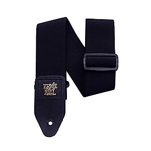 Ernie Ball Stretch Comfort Guitar Strap, Black (P04143)