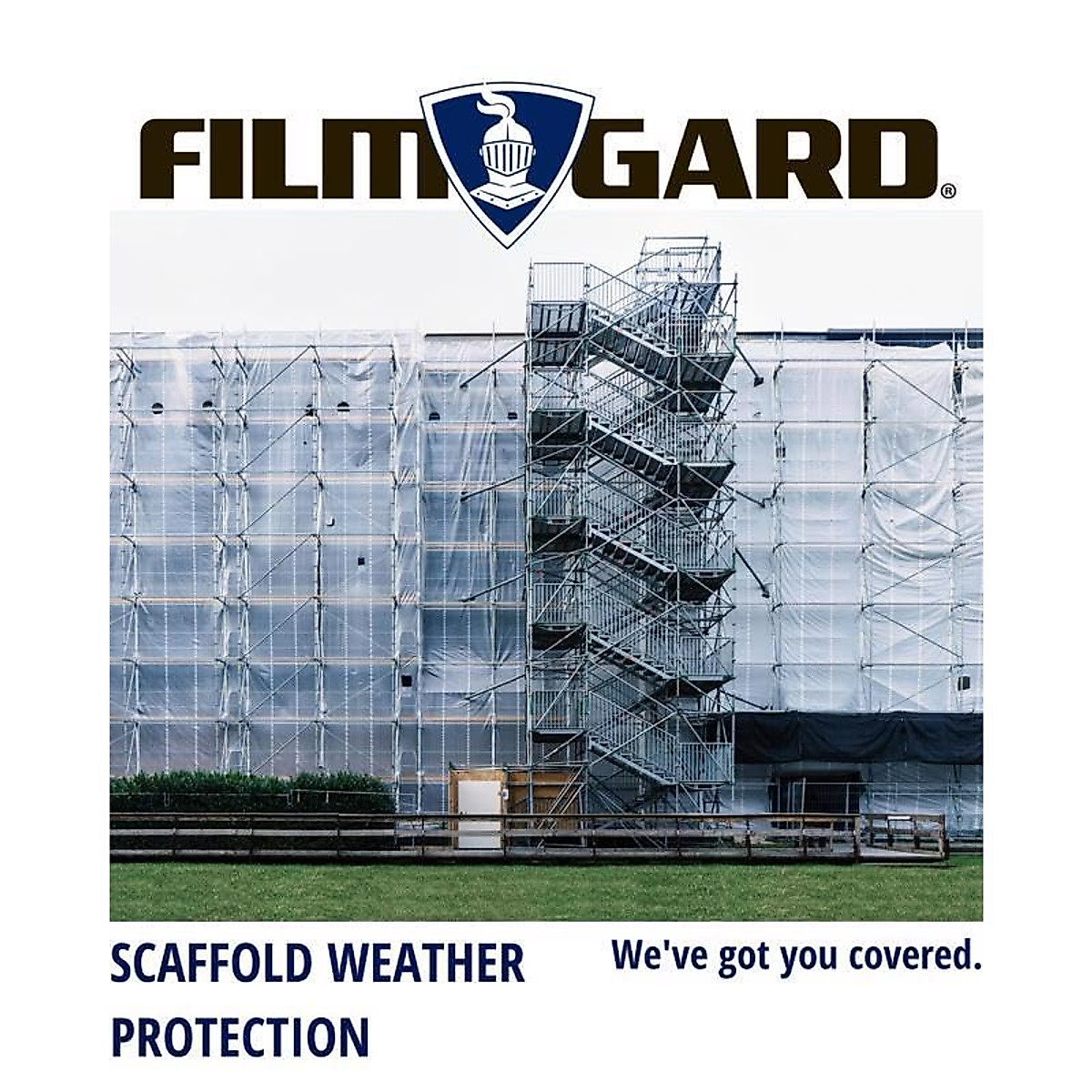 Film-Gard 626033 Construction Plastic Sheeting 10' Width X 100' Length X 6 mil Thick, Clear, 1 Count