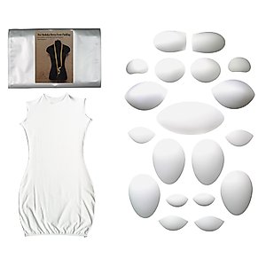 Pro Modular Dress Form Padding Plus Size Kit (24 Pieces) – Adjustable Body Form Padding Set for Sewing and Mannequin – Adult Female Dress Padding – Dress Making and Tailoring Accessories