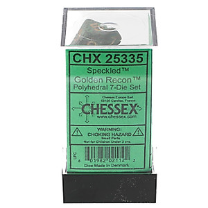 Chessex Speckled® Polyhedral Golden Recon™ 7-Die Set