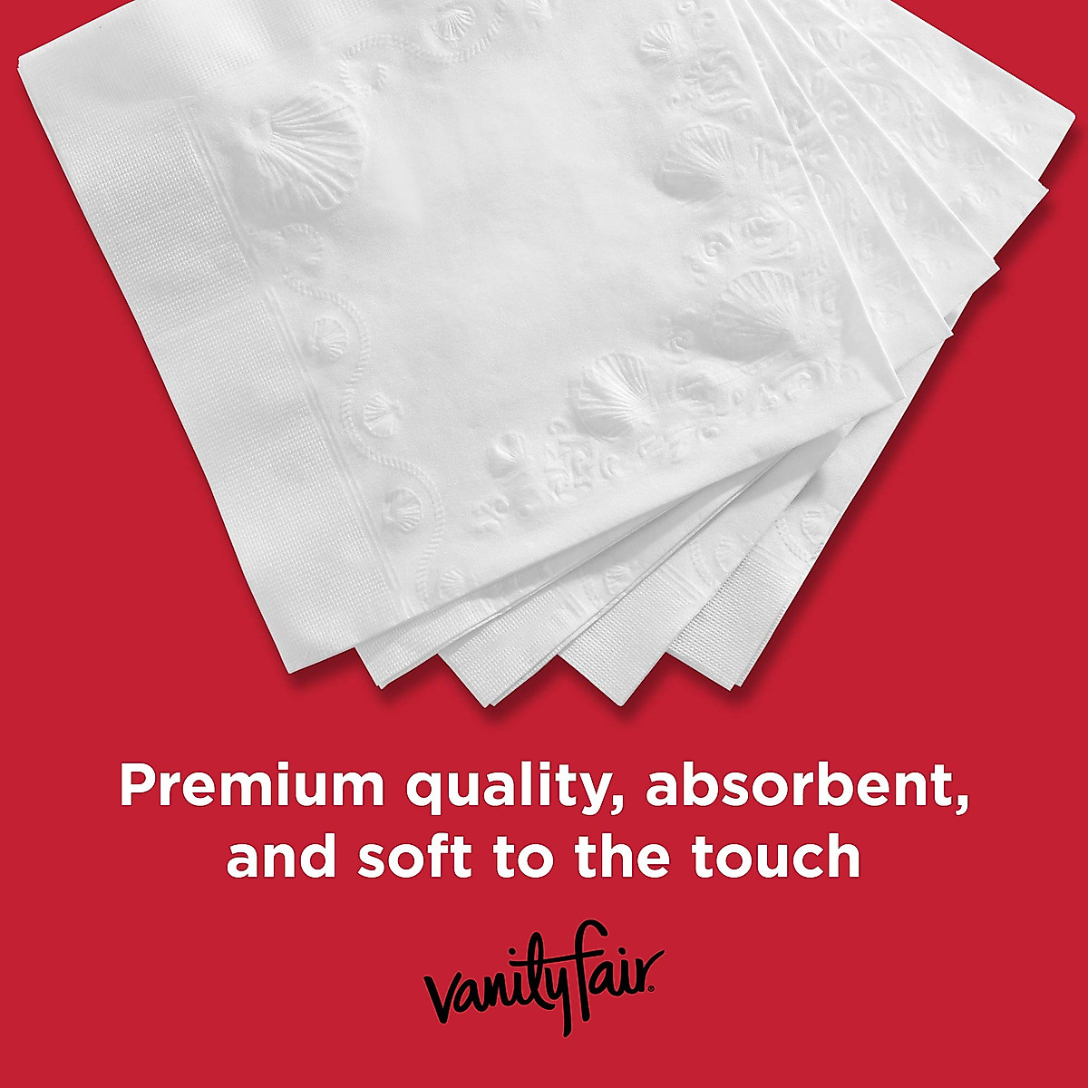 Vanity Fair Everyday Napkins, 200 Count (Pack of 1) (Packaging Design May Vary)