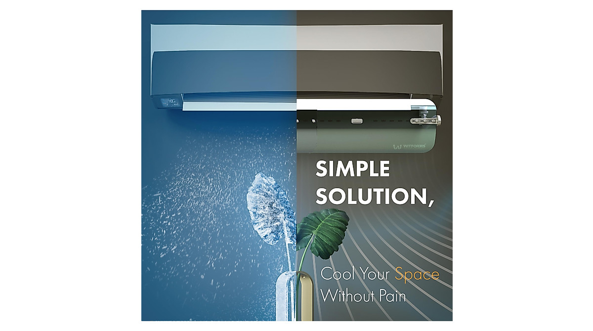 WITFORMS Classic Adjustable Air Deflector for Split ACs | Easy Install