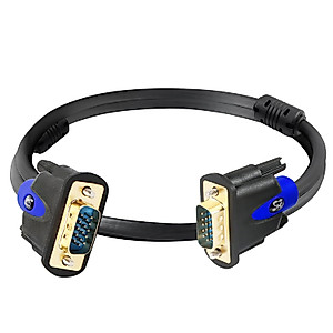 SHD VGA Cable, VGA to VGA HD15 Monitor Cable for PC Laptop TV Projector-15Feet