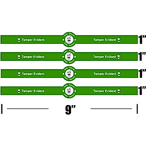 Safe Secure Tamper Evident Seals Stickers for Drink Lids 1"x 9"Tamper Proof Stickers-500Pcs Food Delivery Stickers Sealed for Freshness Labels Drink Food Coffee Milk Tea Ice Cream Safety Seal Stickers