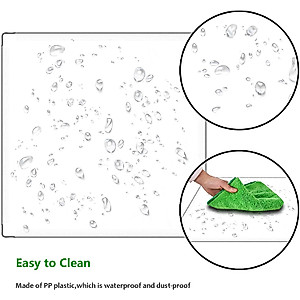 SIMPDIY Storage Modular Cubes 6 Cubes White (93x93x30cm) Plastic Portable Organizer Bookshelf Shelf Rack