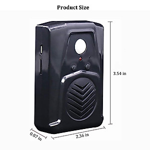XYszpcgs XING YU PIR Motion Sensor Activated Sound Player Speaker with USB Cable, Download Your own MP3 Audio Files to Play Speech, Music or Sound Effects (Black)