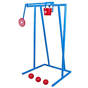 GoSports Splash Tower Water Dunk Game - Water Soaking Dunk Tank for Kids & Adults