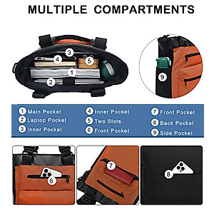 BASICPOWER Backpack Purse for Women Convertible Laptop Tote Work Bag Nurse Teacher Bag for Travel