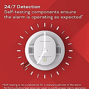 Kidde Hardwired Smoke & Carbon Monoxide Detector, AA Battery Backup, Voice Alerts, Interconnectable, LED Warning Light Indicators (Pack of 4)