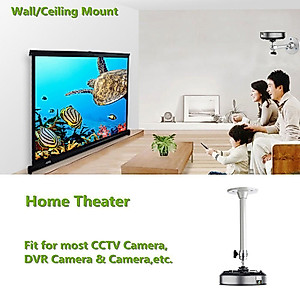 LANTWOO 8.3inch Length Mini Projector Wall Ceiling Mount Hanger, Aluminum Alloy LCD/DLP Video Projection Mount Bracket, 1/4inch Thread & 6.6 lbs Safe Load