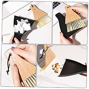 COLLBATH 1 Set Desktop Broom Mini Broom Kid Broom Multi-Function Mini Dustpan Broom Dustpan Broom for Compact Dustpan Broom Small Broom and Dustpan Whisk Broom Dust Pan Iron
