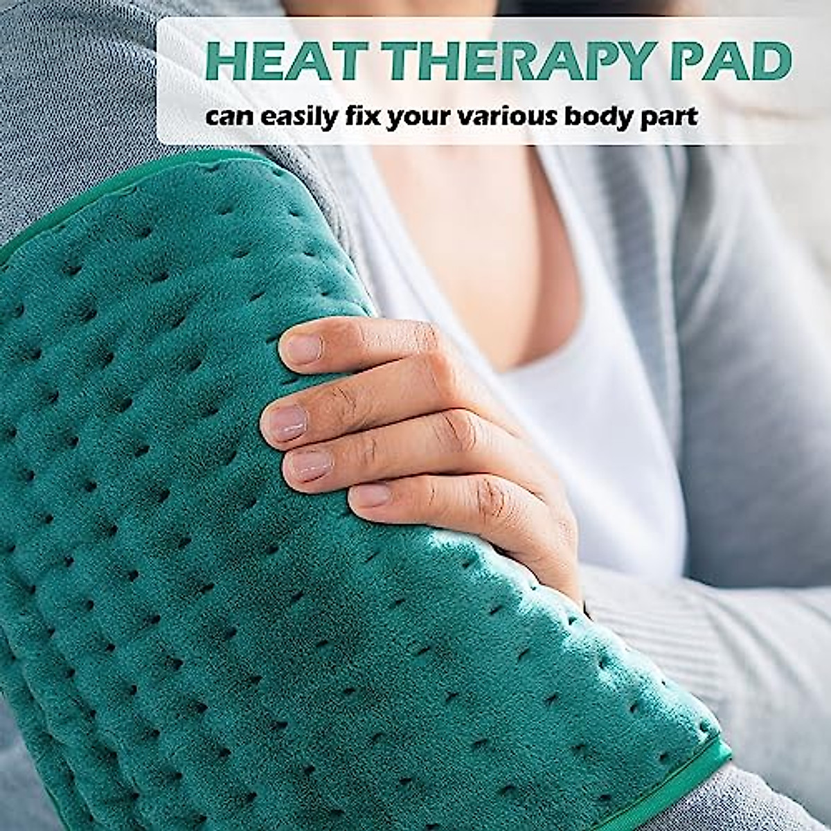 Heating Pad for Back, Neck, Shoulder Pain and Cramps, Electric Heating Pads with Auto Shut Off, Moist Dry Heat Options, Gifts for Women, Men, Mom, Dad, Wife, Husband, Christmas, Birthday
