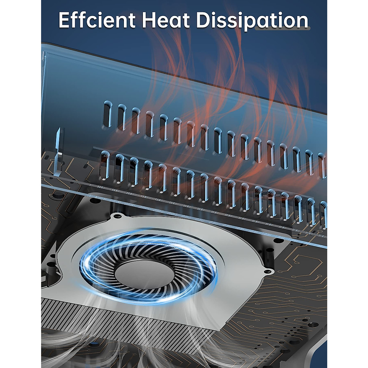 AWOW Mini PC Desktop Computer Intel Celeron J3455 6GB DDR4 128GB SSD/Burst Frequency 2.2 GHz/Dual LAN/ 2.4G+5G Dual Band WiFi/4K /Bluetooth/HDMI/5 USB3.0 Ports Micro PC