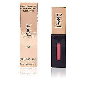 Yves Saint Laurent Rouge Pur Couture Vernis a Levres Glossy Stain, Rouge Gouache, 0.2 Ounce,C-YS-580-48