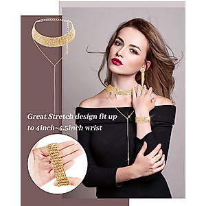 MTLEE 5 Pcs Heart Purse Rhinestone Tassel Evening Clutch Bag Valentine's Day Jewelry Set for Women Wedding Dinner (Gold)