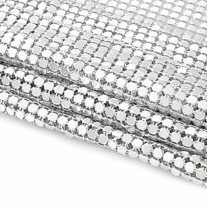 Edary Body Chain Sequin Halter Chain Silver Sequins Vest Crop Top Sparkly Chest Chain Jewelry for Women