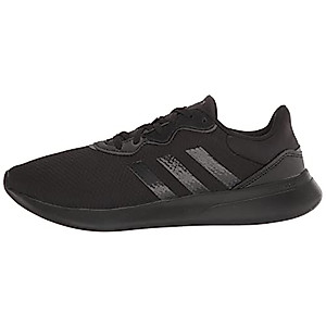 adidas Women's QT Racer 3.0 Running Shoe, Black/Black/Iron Metallic, 9