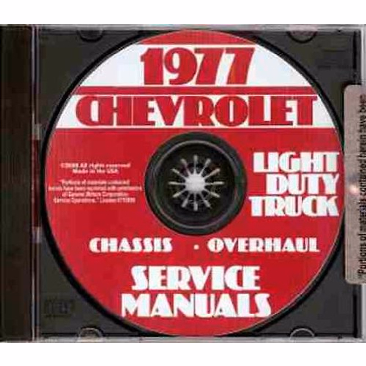 1977 CHEVROLET TRUCK REPAIR SHOP & SERVICE MANUAL CD - 10-30 series pickup, stake, van, Blazer, Suburban, step van. forward control P-chassis, half ton, three quarter ton, one ton