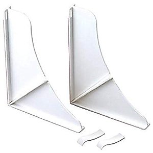 Delta Faucet Peerless 76814WH Splash Guards Shower, White