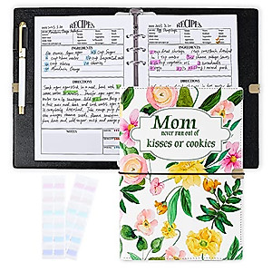 Unicorn Catcher Recipe Book to Write in Your Own Recipes, A5 Recipe Binder Personal Blank Recipe Book Make Your Own Family Cookbook with 24pcs Gift Stickers Idea Gift for Women Wife Mom