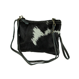 Myra Bag White & Black Cowhide Shade Bag S-1172