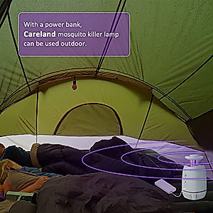 Careland Plug in Mosquito Zapper Lamp Indoor Use Electric Bug Zapper Fly Insects Trap with UV Light Attractant