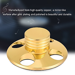 Sanpyl Turntable Copper Disc Record Stabilizer Clamp for LP Record Player Metal Audio Turntable Balanced Record Weight Clamp