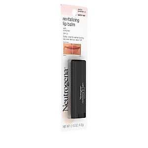 Neutrogena Revitalizing and Moisturizing Tinted Lip Balm with Sun Protective Broad Spectrum SPF 20 Sunscreen, Lip Soothing Balm with a Sheer Tint in Color Sheer Shimmer 10,.15 oz