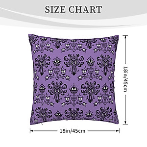 Befodam Haunted The Mansion Throw Pillow Covers Square 18x18 Inch Pillowcases for Home Sofa Cushion Cover Living Room Outdoo Decor