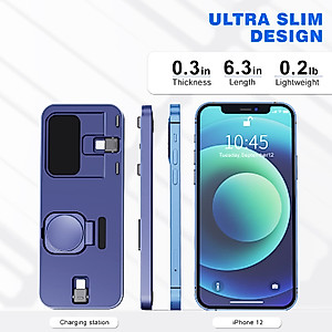 GLANA Portable 3 in 1 Charging Station Compatible with Apple Multiple Devices, Foldable Charger Stand for iWatch Series 8/Ultra/7/6/SE/5/4/3/2/1 Charging Dock Station for iPhone AirPods Pro 3/2/1