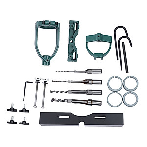 DYRABREST Mortising Mortise Locator Set Accessorie Woodworking Drilling Tenon Joint Mortise Mortising Attachment Woodworking Square Hole Chisel Mortising Mortise Tenon Drill for Bench Drill (B)
