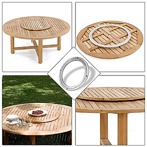 10 inch Aluminium Lazy Susan Turntable Bearing, STARVAST Heavy Duty Lazy Susan Hardware Round Rotating Bearing Turntable Base for Kitchen Dining Table (Load Capacity: 110-154 lbs)