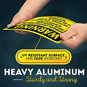 Warning 24 Hour Audio and Video Surveillance Sign,Made Out of .040 Rust-Free Yellow Aluminum, Indoor/Outdoor Use, UV Protected and Fade-Resistant, 10" x 14", by My Sign Center