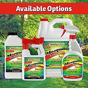 I Must Garden Mosquito Tick and Flea Control: Kills and Repels Biting Insects from Garden, Deck, Campsite – Natural and Pet Safe – 32oz Ready-to-Use Easy Spray Bottle