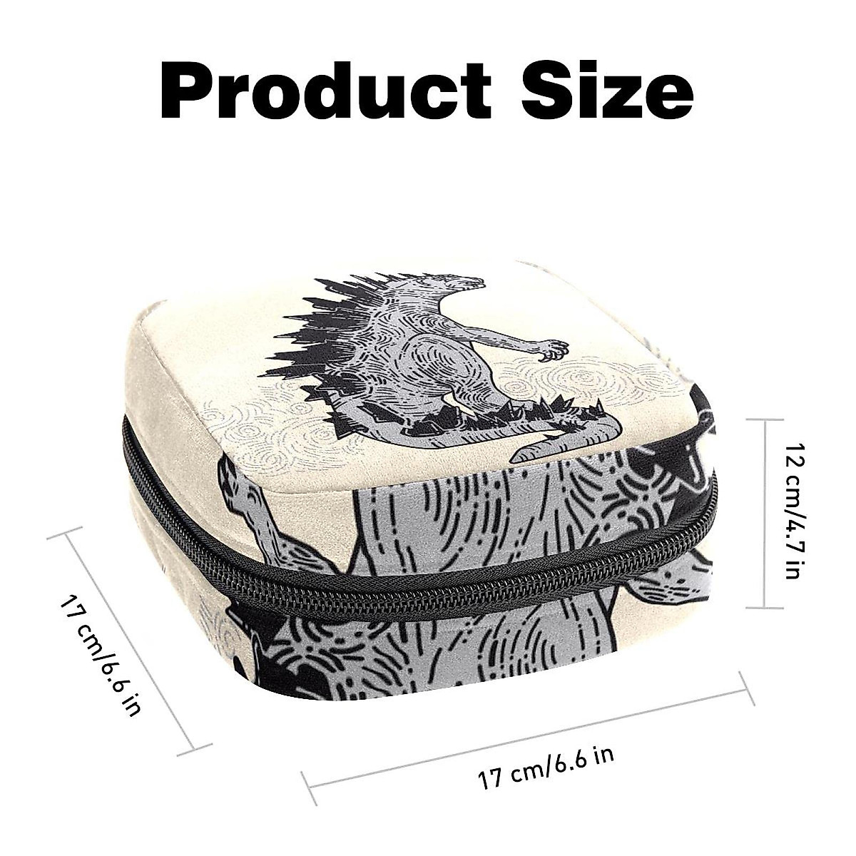 dinosaur,Period Pouch Portable,Tampon Storage Bag,Tampon Holder for Purse Feminine Product Organizer