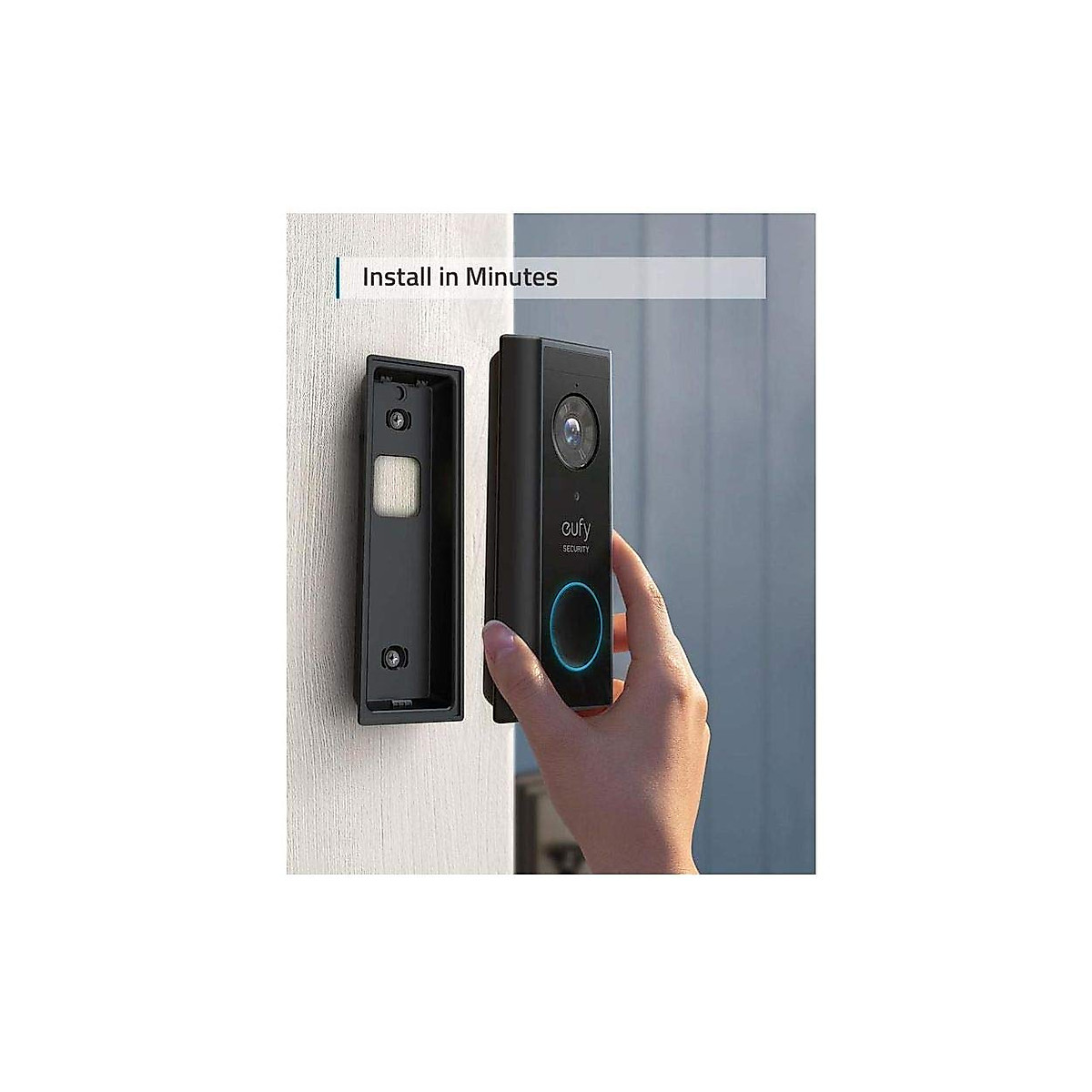 Anker eufy Video Doorbell 2K, Black (E82101W3-99)