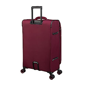 it luggage Precursor 28" Softside Checked 8 Wheel Expandable Spinner, Dark Red