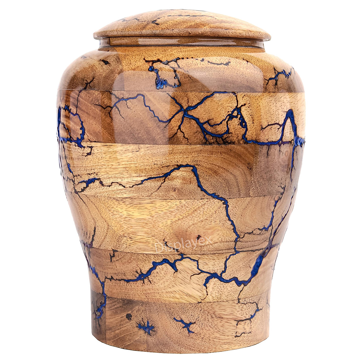 Displayex India Handmade Lightning Urns for Human Ashes Adult Male Female - Dog Cat Pet Memorial Urn, Urn for Ashes for Men Women, Burial Urns for Cremated Remains, Decorative Urns Keepsake Box