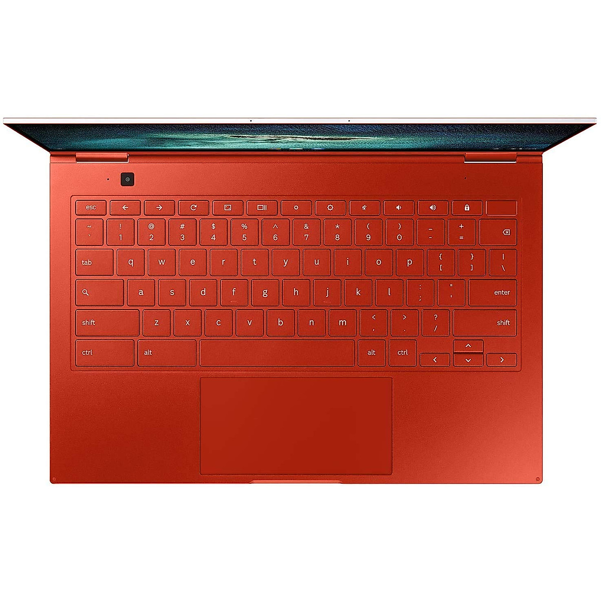 SAMSUNG 13.3" Galaxy Chromebook Laptop Computer w/ 256GB Storage, 8GB RAM, 4K AMOLED Touchscreen Display, HD Intel Core I-5 Processor, Ultra Slim, US Warranty, Fiesta Red