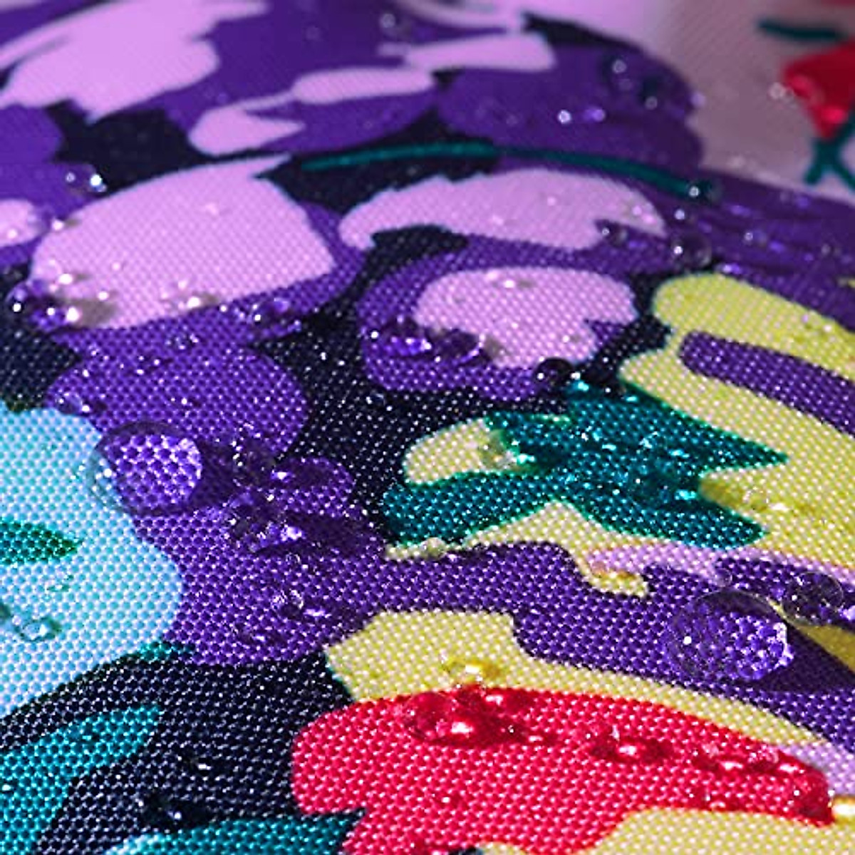 Vera Bradley by Classic Accessories Water-Resistant Outdoor Throw Pillow with Poms, 18 x 18 x 8 Inch, 2 Pack, Happy Blooms