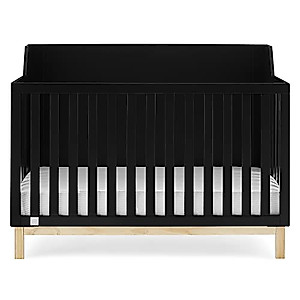 GAP babyGap Oxford 6-in-1 Convertible Crib - Greenguard Gold Certified, Ebony/Natural