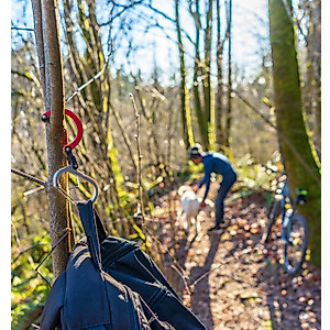 GEAR AID HEROCLIP Carabiner Clip and Hook (Small) for Purse, Stroller, and Backpack, Gold & Black