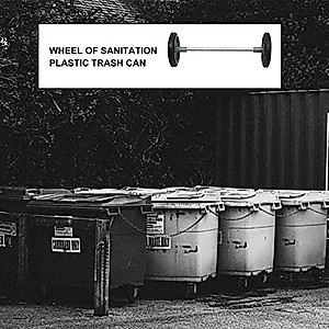 DOITOOL Trash Garbage bin Wheels Replacement Can Replacement Wheel Garbage Can Wheel Rubber Pulley Wheel Garbage Bin Wheels Replacement Parts
