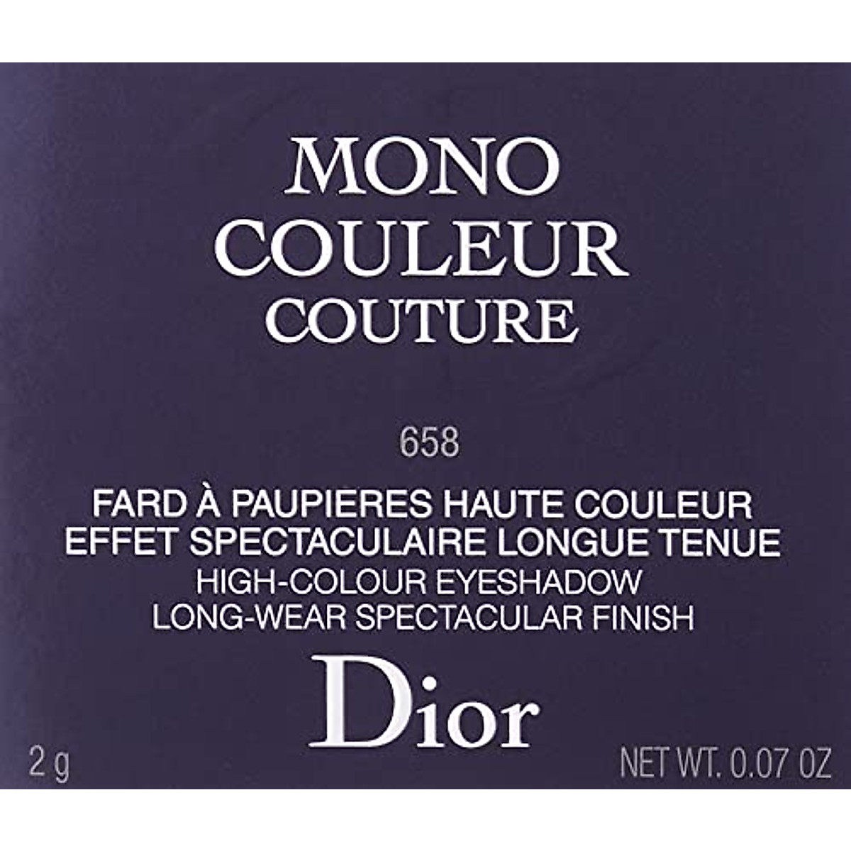 Dior Mono Couleur Couture High Color Eyeshadow Palette 2g (658 Beige Mitzah Metallic)