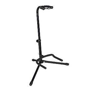 Gator Frameworks Adjustable Guitar Stand, Holds Single Electric or Acoustic Guitar (GFW-GTR-1000),Black