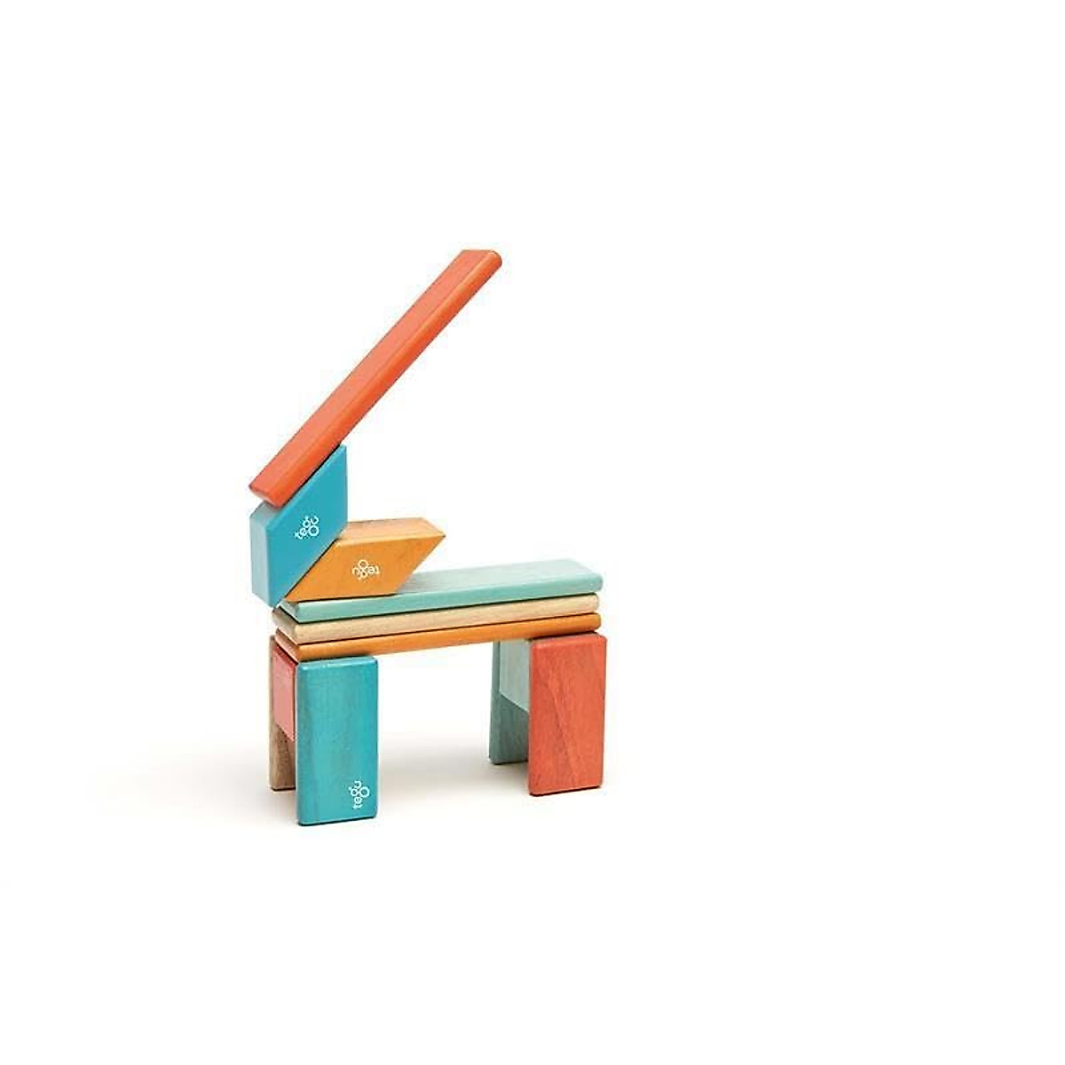 14 Piece Tegu Magnetic Wooden Block Set, Sunset