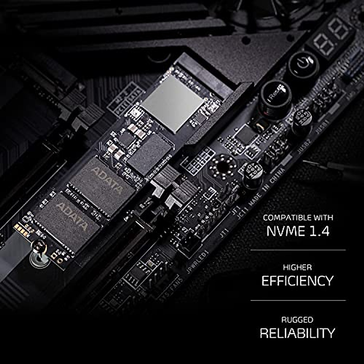 XPG 1TB GAMMIX S70 Blade PCIe Gen4 M.2 2280 Internal Gaming SSD DDR4 D50 ROG 16GB (2x8GB) 3600 MHz Desktop Memory Bundle (AGAMMIXS70B-1T-CS AX4U36008G17H-DC50R)