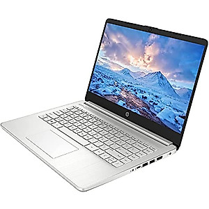 HP Laptop 14 Business Computer 14" HD Micro-Edge BrightView 11th Generation Intel Quad-core i5-1135G7 (Beats i7-1065G7) 32GB RAM 1TB SSD Iris Xe Graphic USB-C Win11 Silver + HDMI Cable