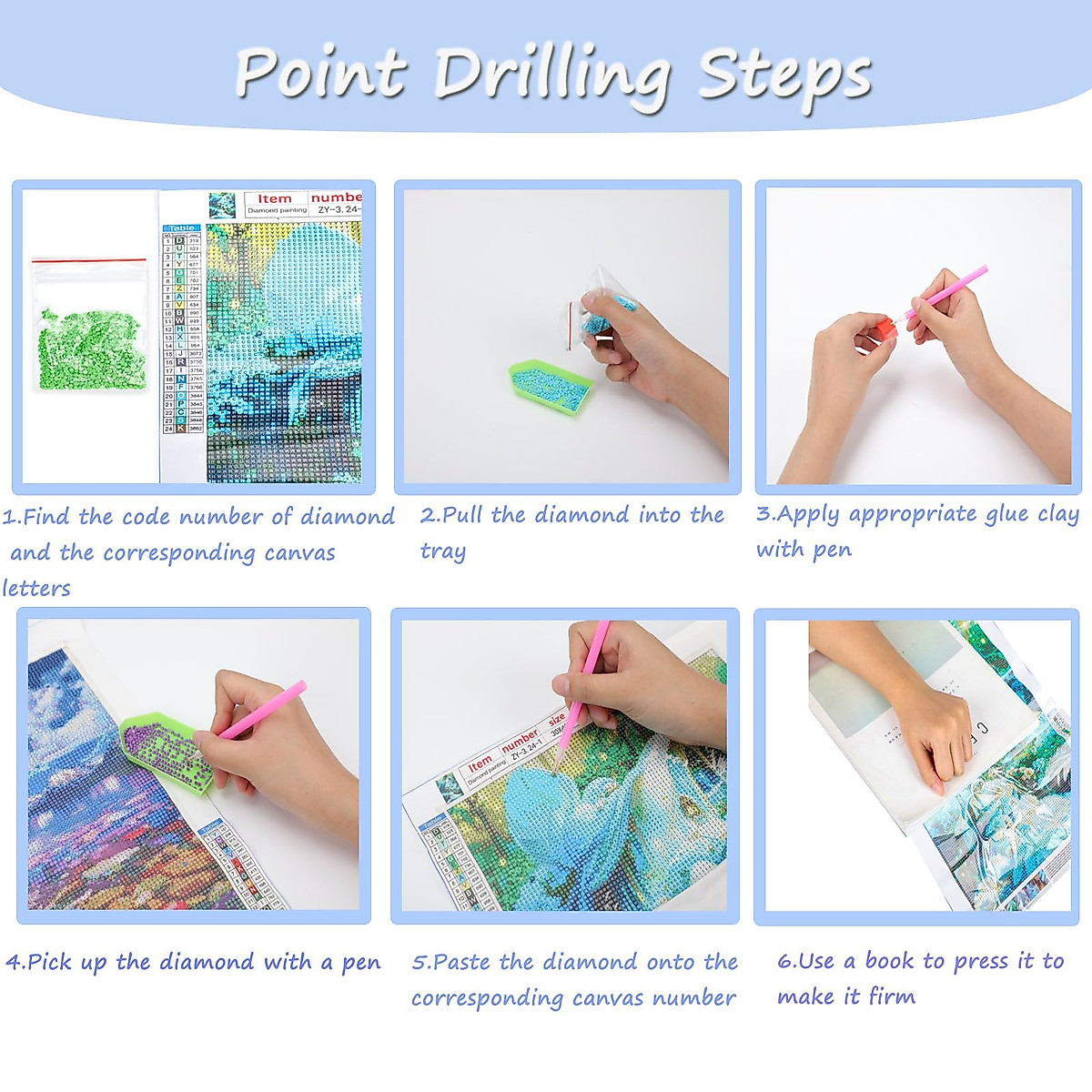 IPISSOI Diamond Painting Kits for Adults Praying Angel Girls Round Full Drill DIY 5D Diamond Art Easy for Beginner Gems Cross Stitch Craft Hobby Wall Art for Home Decor 30 x 40 cm